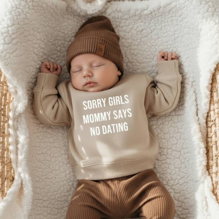 Jongens sweater Mommy Says No Dating – grappige trui meerdere kleuren ...